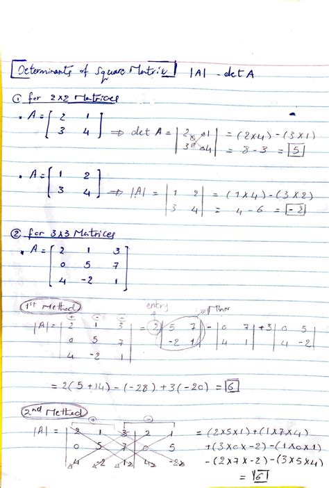 Solution Determinants And Invers Of A Matrix Orthonormal Square Matrix