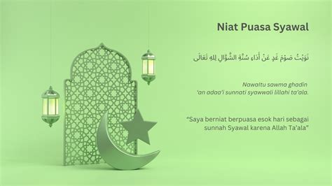 Niat Puasa Syawal Hari Sesuai Sunnah Dan Keutamaannya