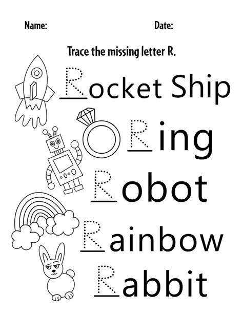 Free Printable Letter R Worksheets For Preschool ⋆ The Hollydog Blog