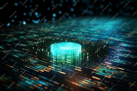 Premium Ai Image Binary Code Waves Depict Data Flow Digital Security In Internet Technology