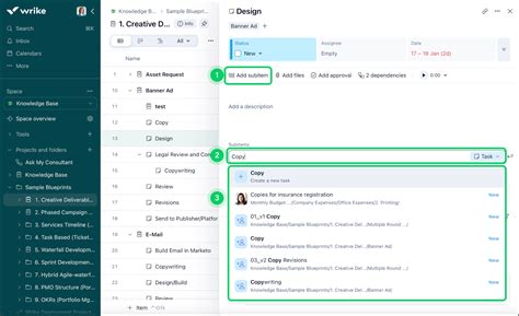 Converting A Task To A Subtask Wrike Help Center