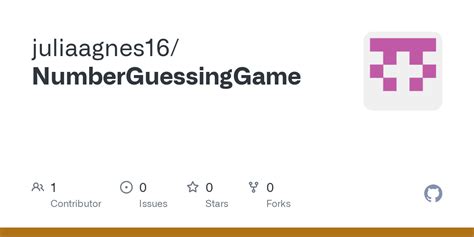 Github Juliaagnes16numberguessinggame