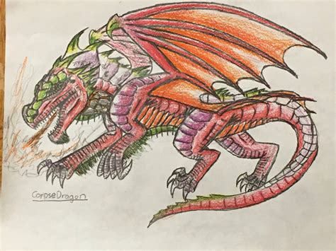 Dragon Of Death Corpse Dragon By Hydragonofdeath On Deviantart