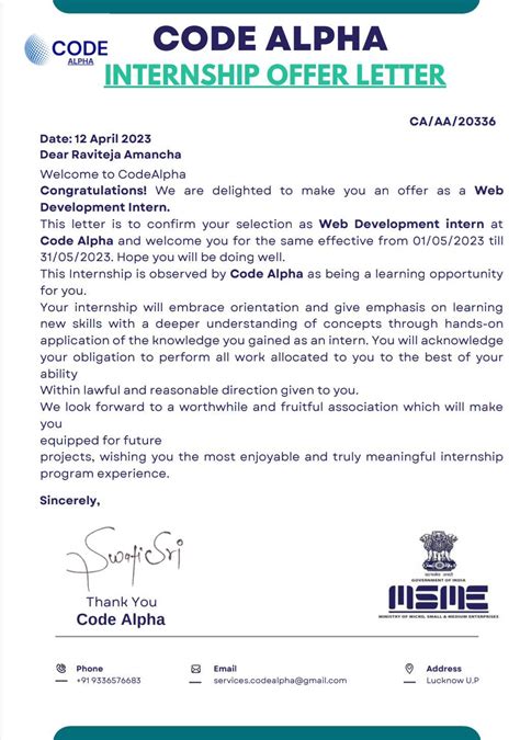 Codealpha Webdevelopment Raviteja Amancha