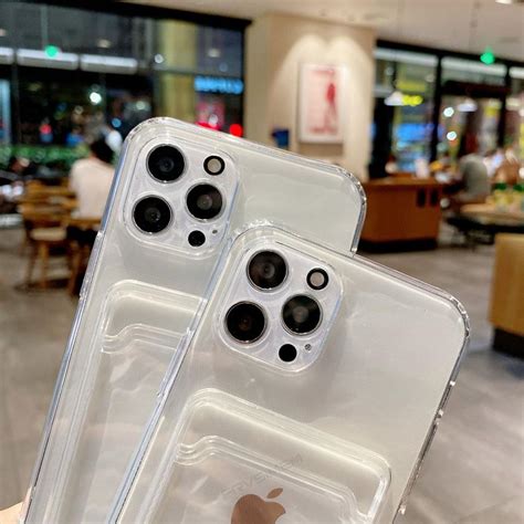 Buy Airbag Bumper Soft Tpu Clear Phone Case For Iphone 11 12 13 Pro Max