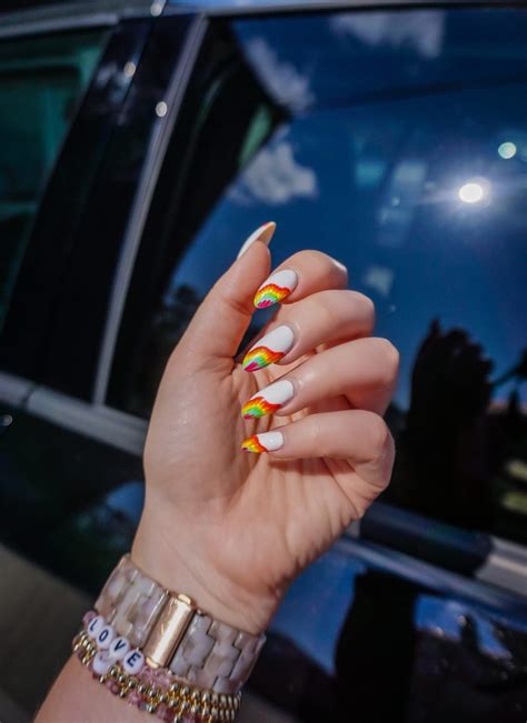 Manicure Of The Month Neon Orange Halloween Nails Living After Midnite