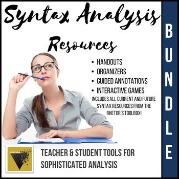 Syntax Analysis Bundle By The Rhetor S Toolbox Tpt