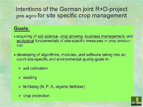 Pre Agro Management System For Site Specific Crop