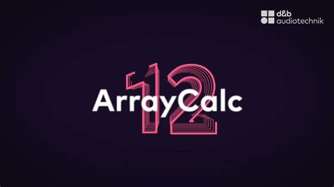 arraycalc v12 dandb audiotechnik youtube