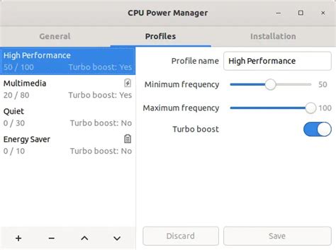 在 linux 中使用 cpu 电源管理器管理 cpu 频率