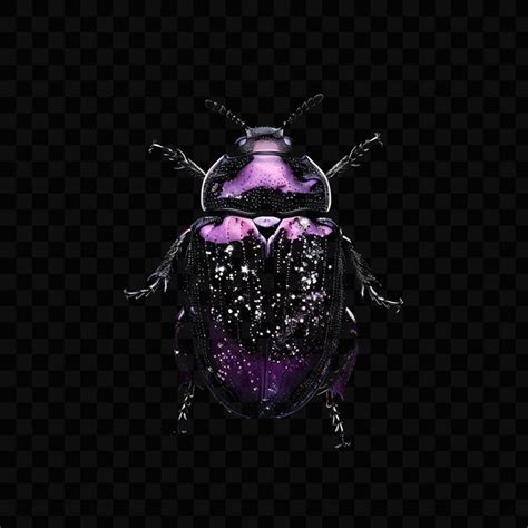 Premium Psd A Purple Bug With A Purple Base And Purple Glass On A