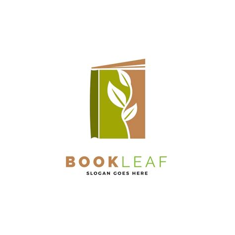 Premium Vector Book Leaf Logo Vector Icon Illustration
