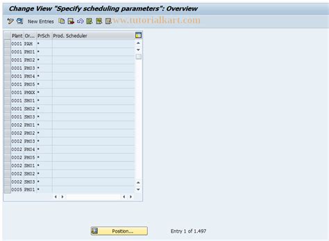 opu7 sap tcode control parameters plant maintenance