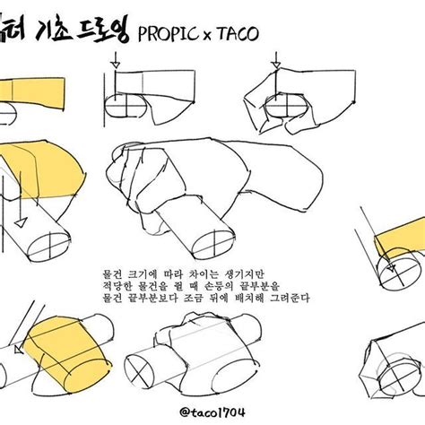 타코작가 Taco1704 • Instagram Photos And Videos 그리기 튜토리얼 드로잉 강좌 손 그리기