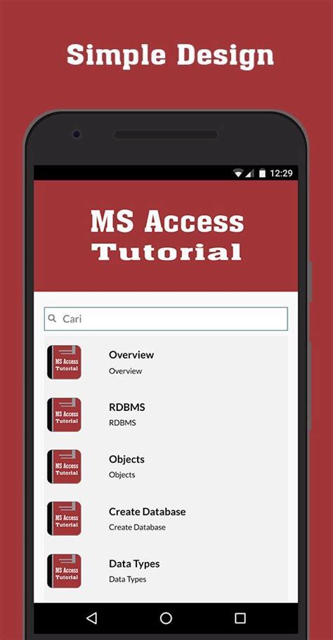 Learn Ms Access Free Apk للاندرويد تنزيل