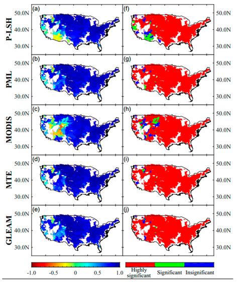 Spatial Maps Of Correlation Coefficients Ae Between Monthly Recon