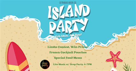Feb 18 Island Party Is Saturday Feb 18th W Live Music Frozen