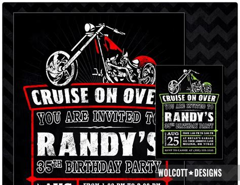 Motorcycle Invitations Free Printable Printable Templates