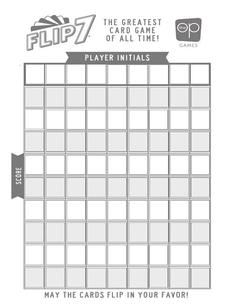 Score Sheet Editable Pdf