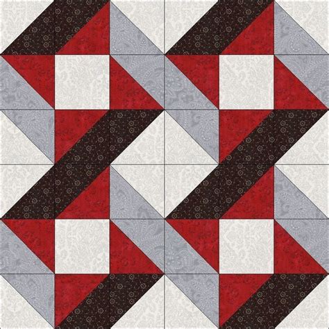 Digital PDF Quilt Block Patterntangled Quilt Pattern Etsy