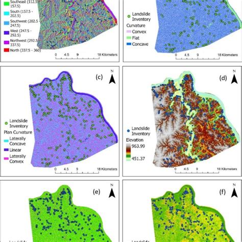 Geomorphic Features Derived From 15 M Lidar Dem A Aspect B Download Scientific Diagram