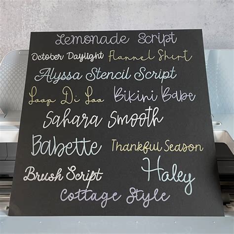 Ultimate List Of Single Line Fonts For Cricut Modern Diy Bride