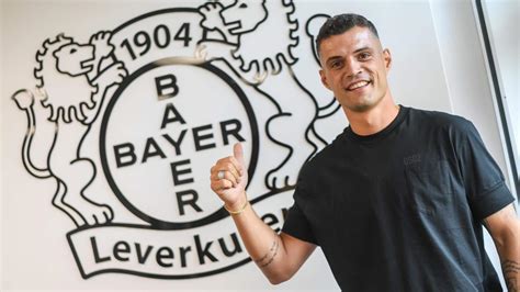 Bayer Leverkusen Sign Arsenal Midfielder Granit Xhaka For £214m Stats