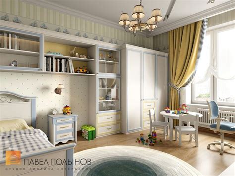 Детская комната для мальчика в квартире в ЖК Duderhof Club Комната для мальчика Интерьер