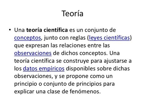 Concepto De Teoría Científica ¿qué Es La Teoría Científica Lfgprb