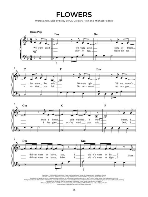 Partituras y ediciones críticas Chart Hits of 2022 2023 Easy Piano