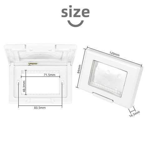 Sran เต้าปลั๊กไฟ สวิตไฟ ปลั๊กไฟ 2 ขา สวิทกันน้ํา 2 Way Switch11872mm