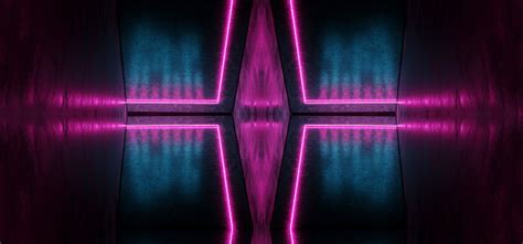 공상 과학 소설 초록 네온 빛나는 배경 댄스 클럽 레이저 쇼 Led 자주색 분홍색 파란 활기찬 Retro 미래 현대 공상 과학