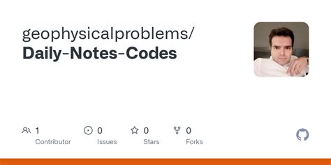 github geophysicalproblems daily notes codes