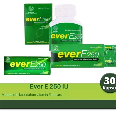 Jual ED 12 2024 Ever E 250 IU Isi 6 12 30 Kapsul Lunak Vitamin E