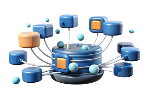 Floating Data Streams With Digital Nodes On An Isolated White Background Concept As A Series Of