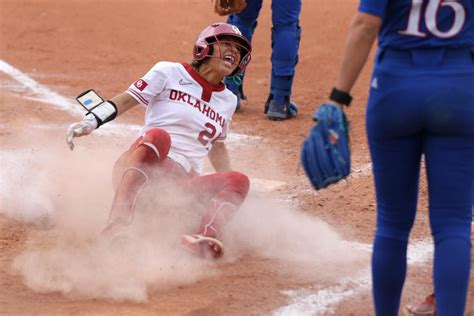 Ou Softball Keeps Momentum Building With Run Rule Win Vs Kansas To Open