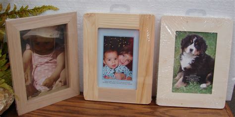 Unfinished Pine Wood Frame Shadowbox 4x6 5x7 Craft Frames Moose R Us