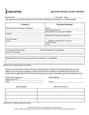 Fillable Online Everything You Need To Know About The New SAG AFTRA