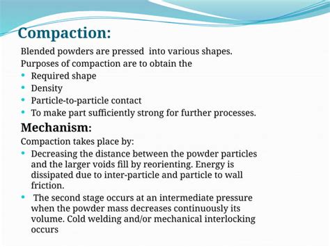 Compaction And Sintering Of Ceramic Powder Ppt