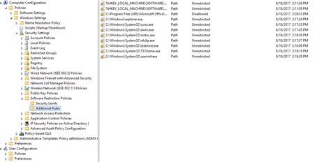 Quarantine Ougpo And Software Restriction Policy ﻿ Windows