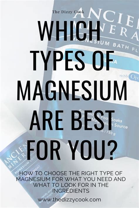 Types Of Magnesium Magnesium For Anxiety Magnesium For Sleep