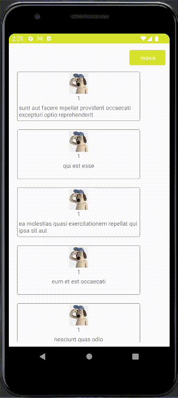 Android Recyclerview To Fragment Transition