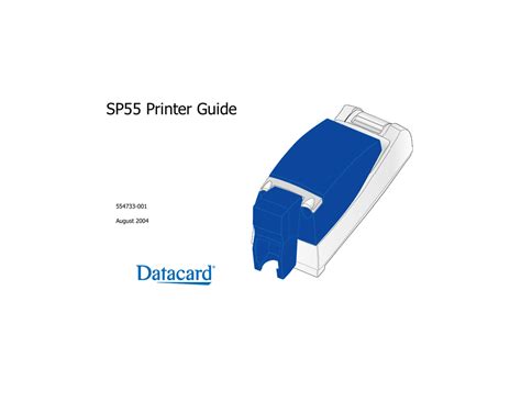 Datacard Sp55 Plus Printer Manual Manualzz