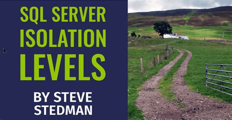 Sql Server Isolation Levels