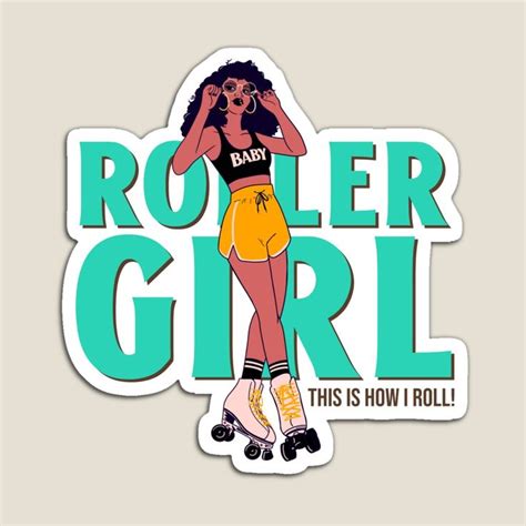 Roller Girl Roller Skates Magnet For Sale By Tevaro Store In 2024