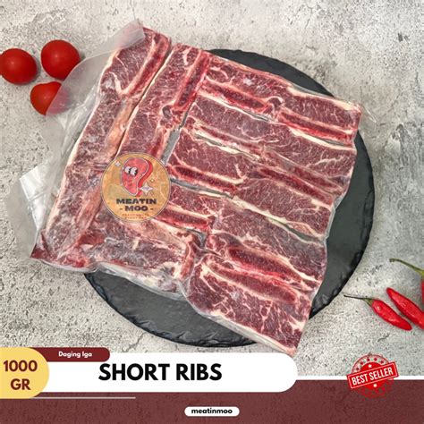Jual Daging Iga Sapi Impor Aus Aus Short Ribs Beef 1 Kg Shopee