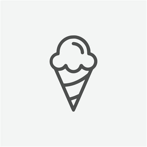Ice Cream Vector Icon Isolated Ice Cream Icon Vector Design 8025062