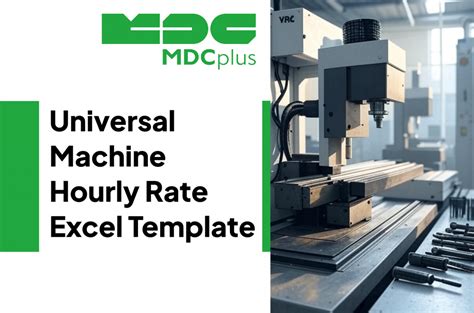 Universal Machine Hourly Rate Excel Calculator Template Mdcplus