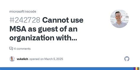 cannot use msa as guest of an organization with windows wam broker