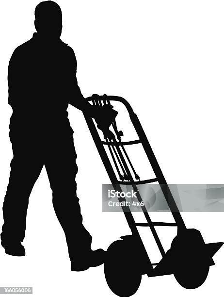 실루엣 트롤리 남자 걷기에 대한 스톡 벡터 아트 및 기타 이미지 걷기 검은색 남자 Istock
